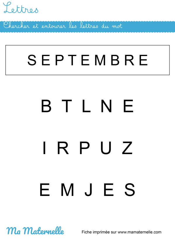 Exercices de maternelle sur le thème du temps - Ma Maternelle