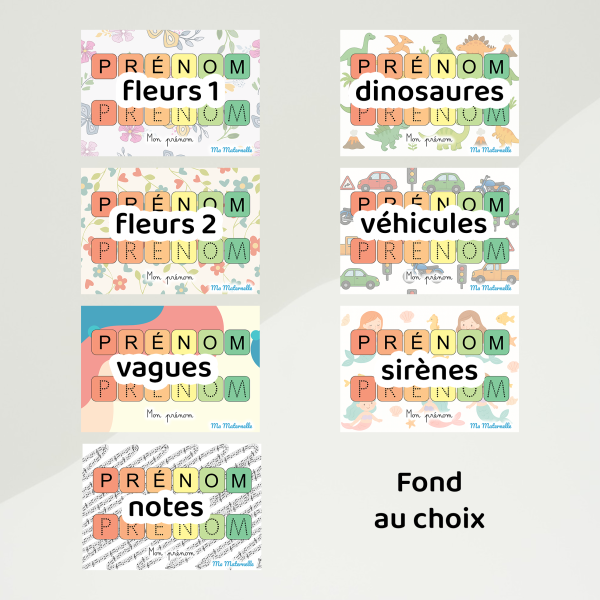 Je découvre mon prénom - Ma Maternelle