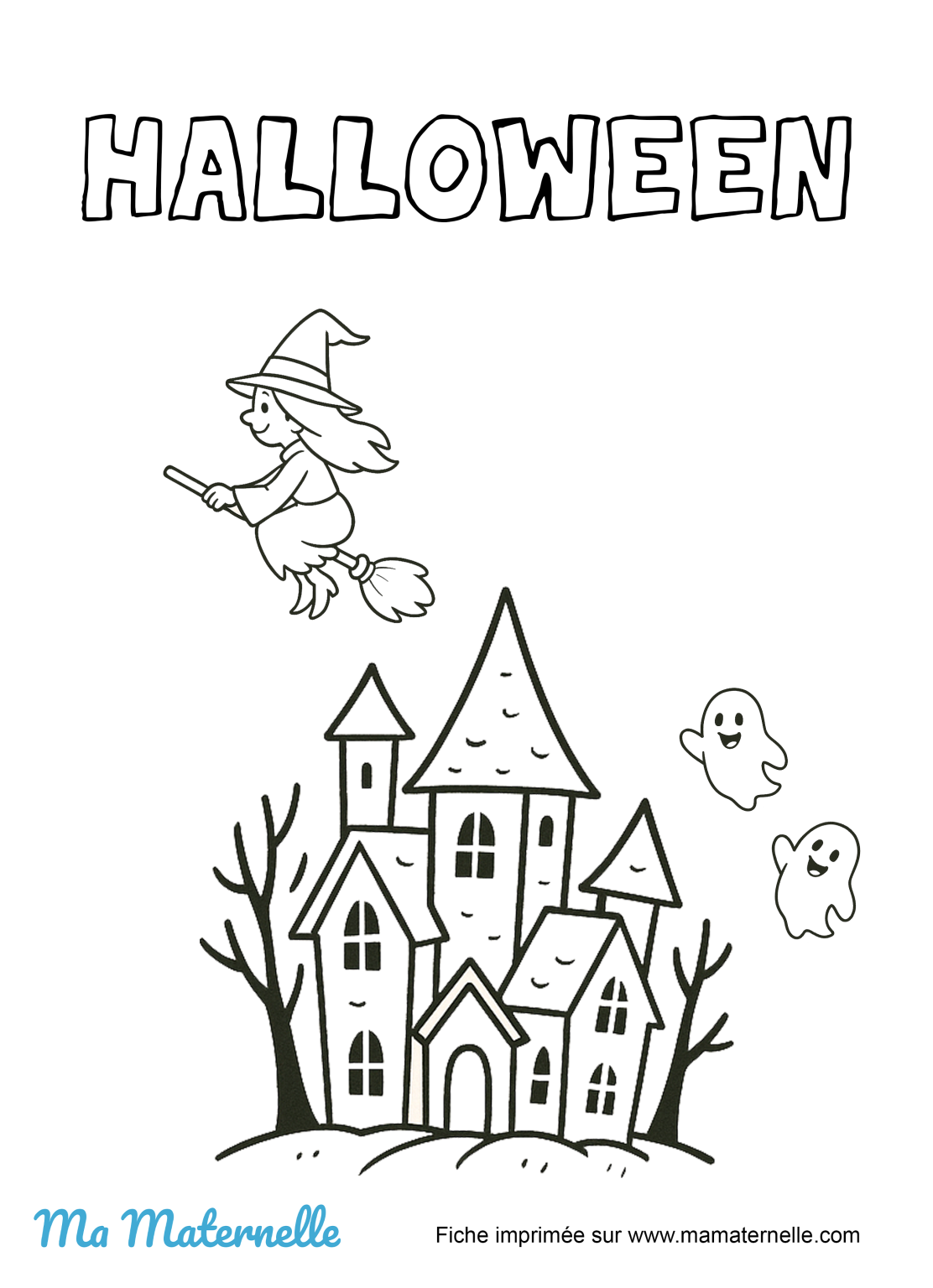 Coloriage Halloween - Ma Maternelle