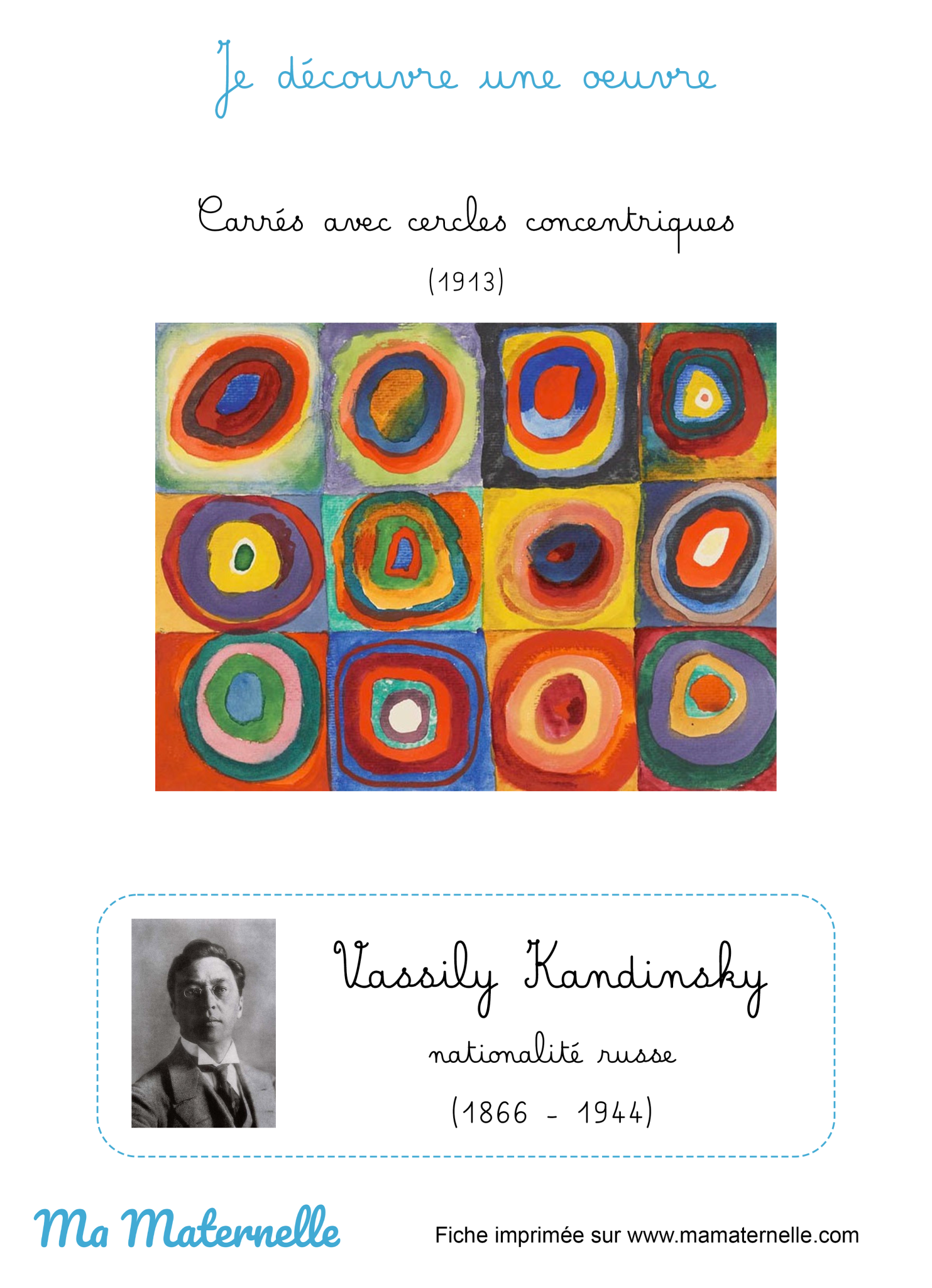 Art : à la manière de Kandinsky - Ma Maternelle