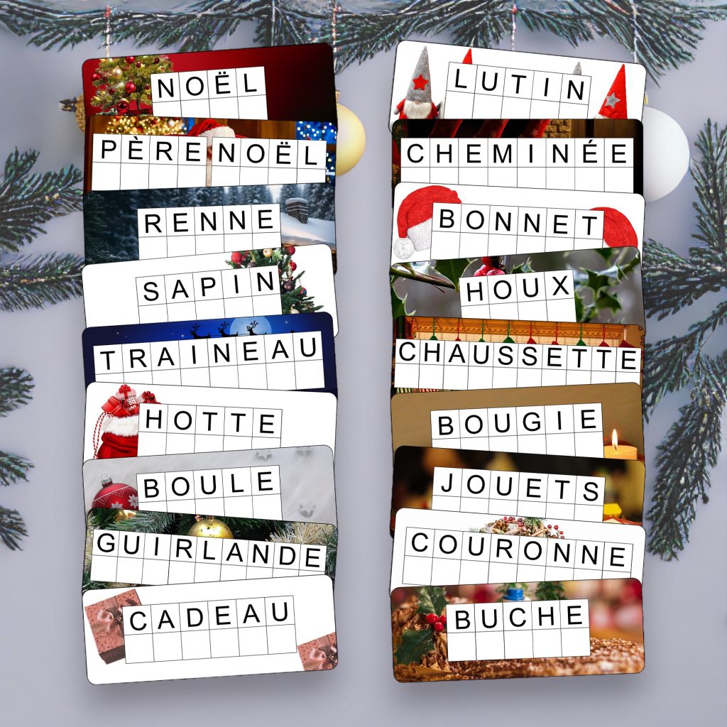Cartes d'écriture : Noël - Ma Maternelle
