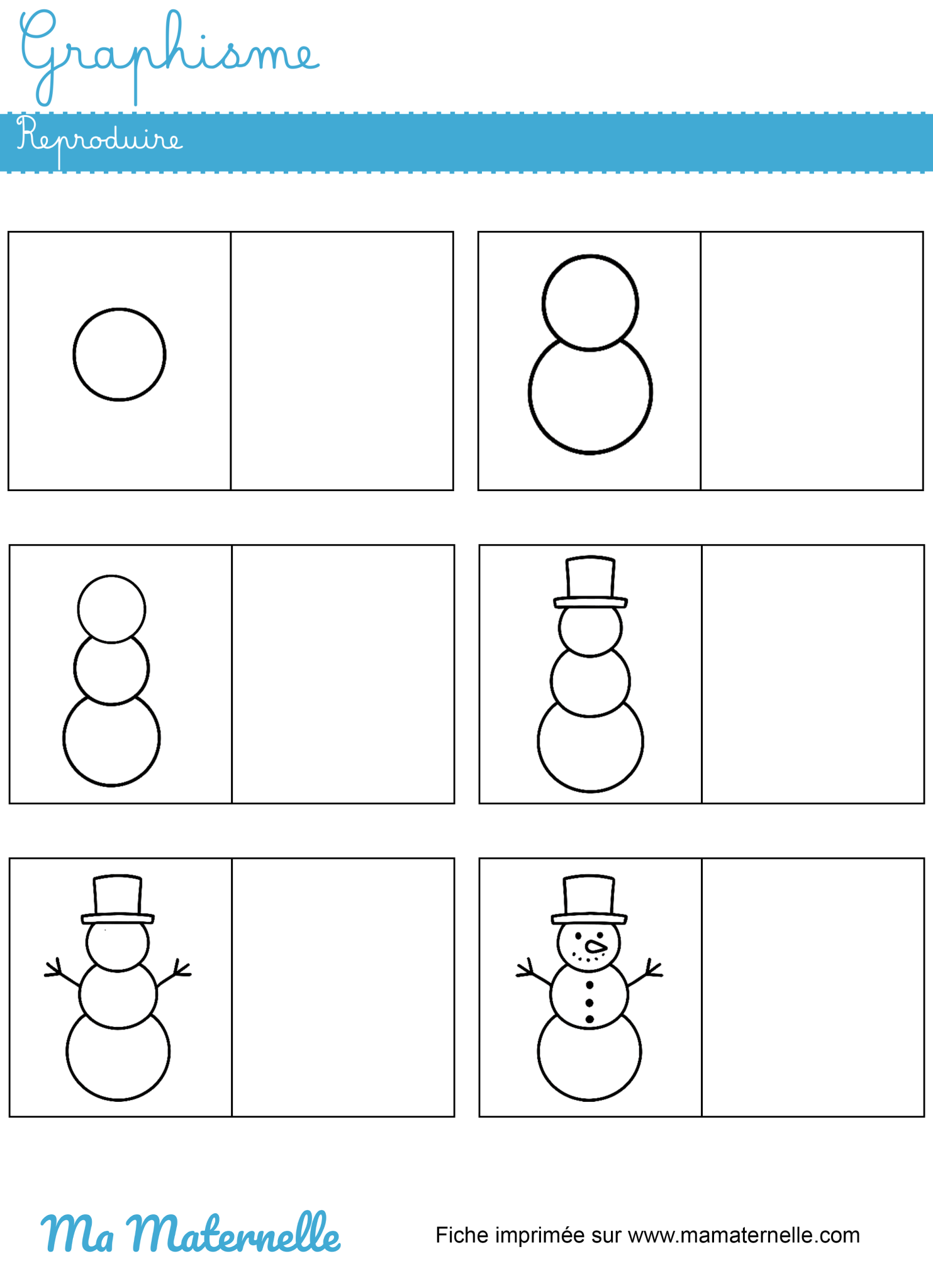 Graphisme : reproduire - Ma Maternelle