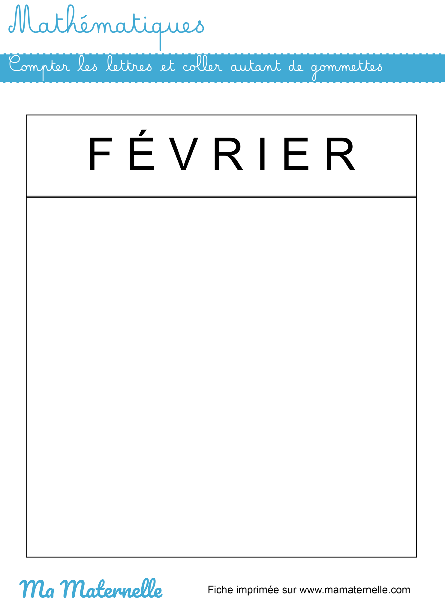 Mathématiques : compter puis coller autant - Ma Maternelle