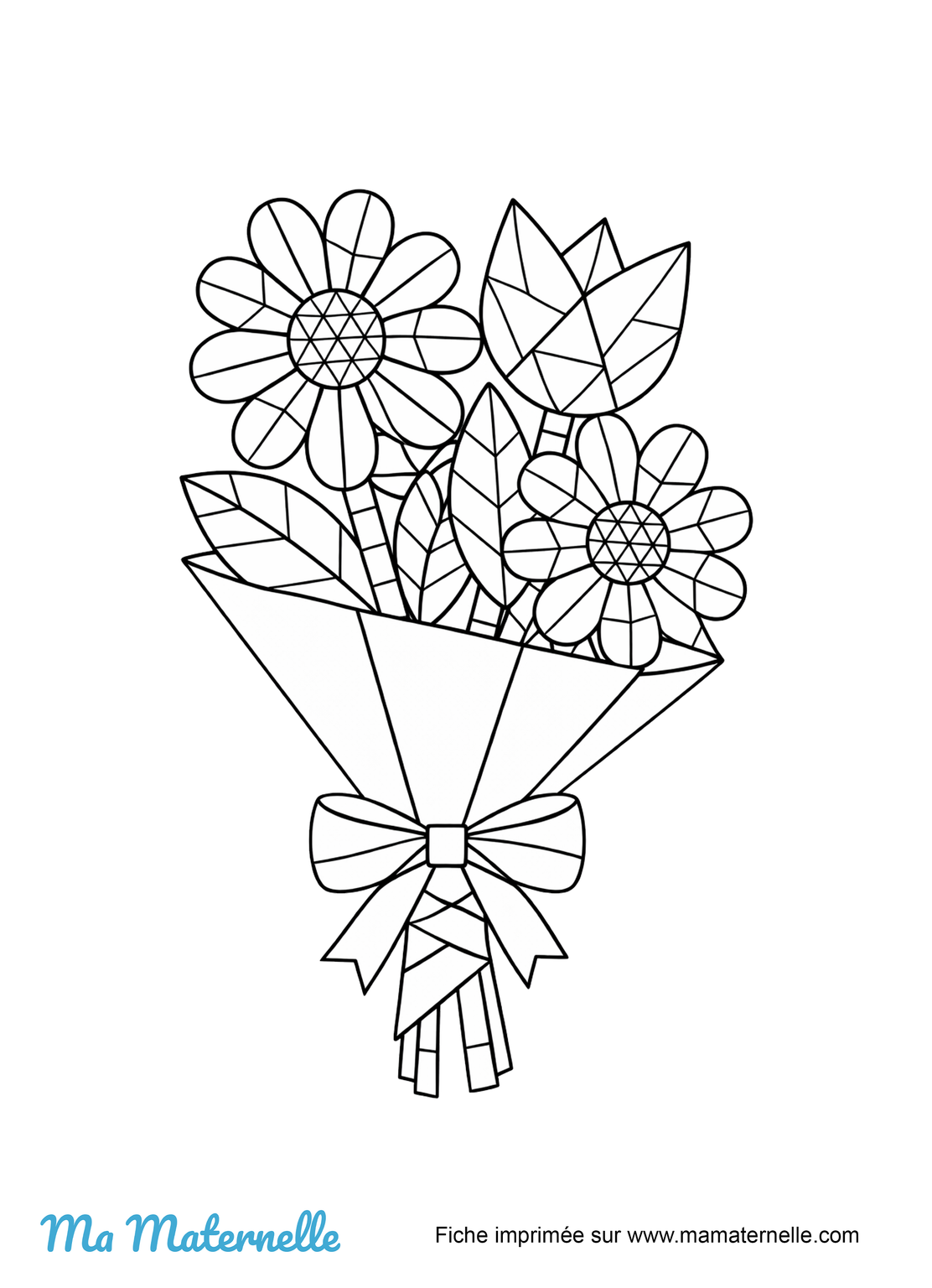Coloriage Fleur Maternelle