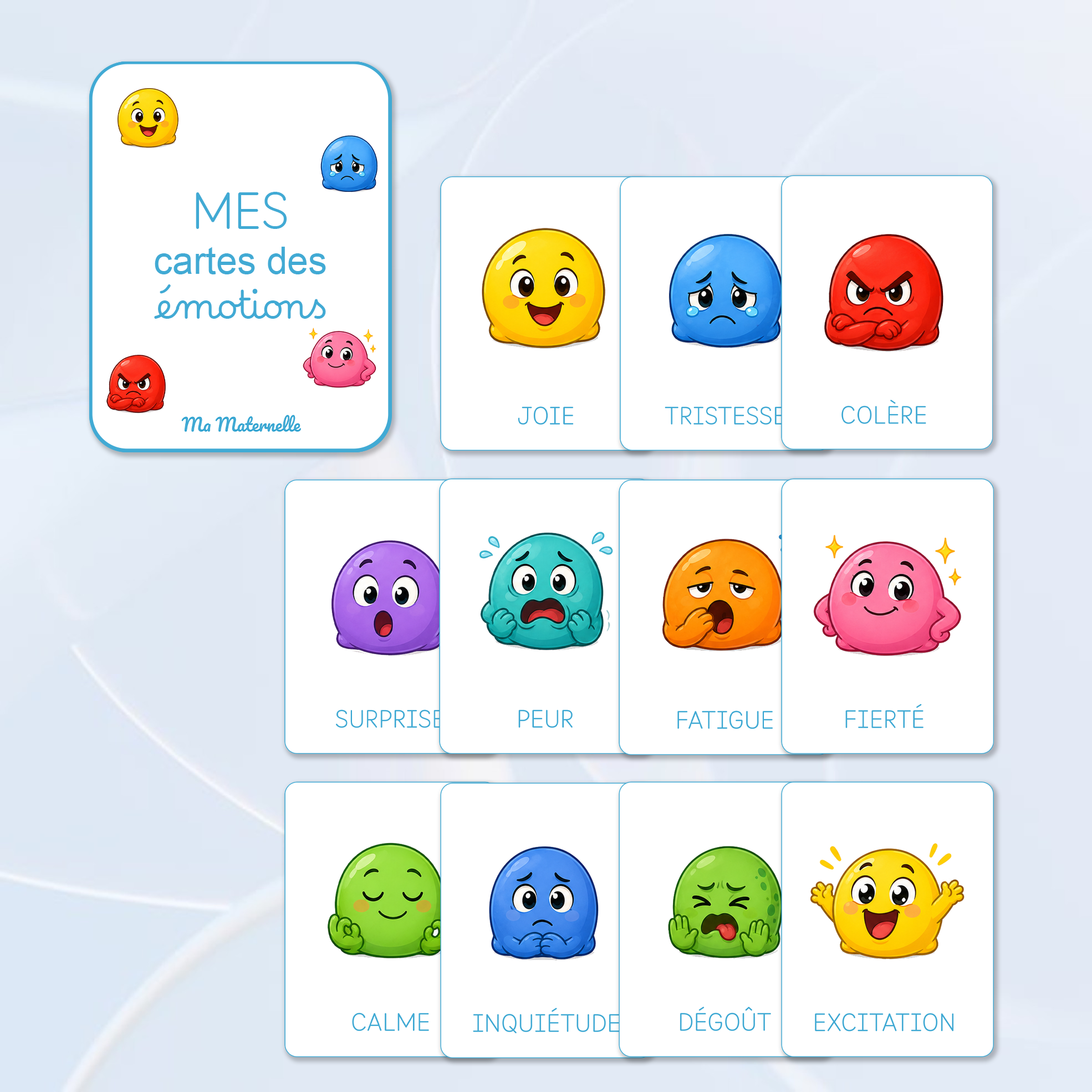 Mes cartes des émotions - Ma Maternelle
